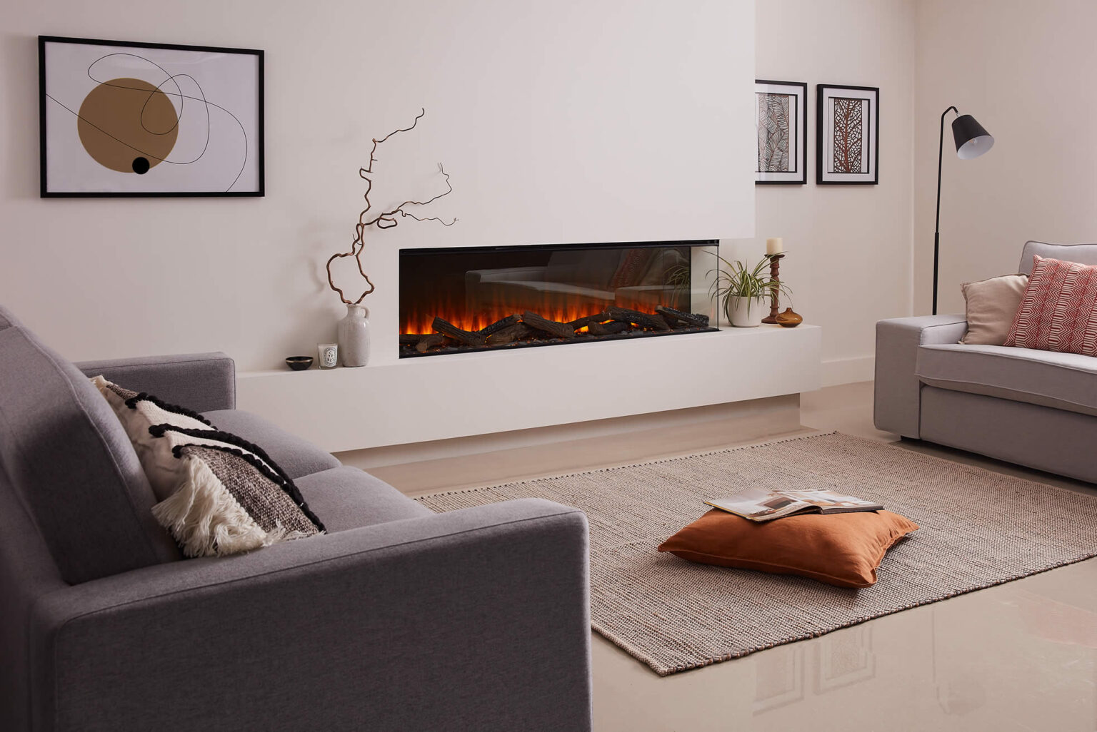 Electric Fireplace Heaters | Wall Mounted & Portable Fireplaces