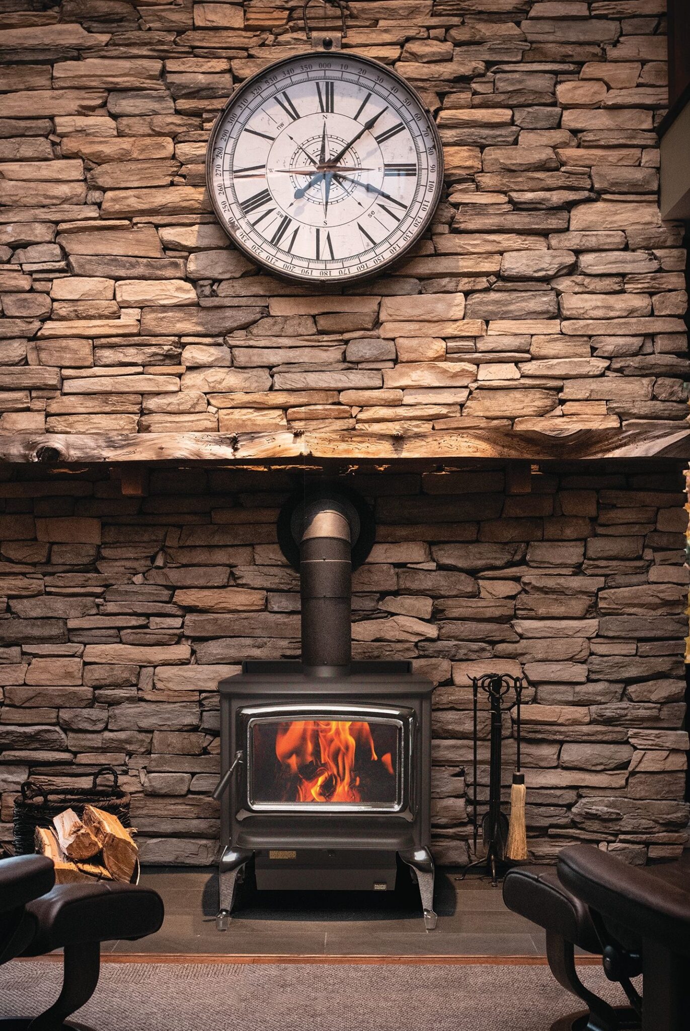 Pacific Energy Summit on Legs Freestanding Wood Fire