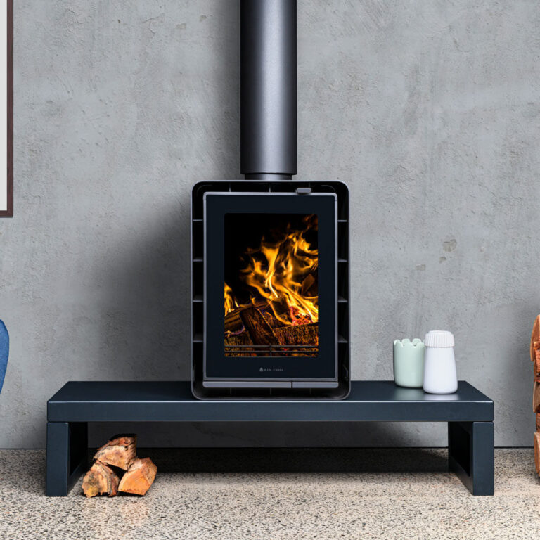 Kalora Urban PT Radiant Wood Heater - Plinth Base - Optional Fan